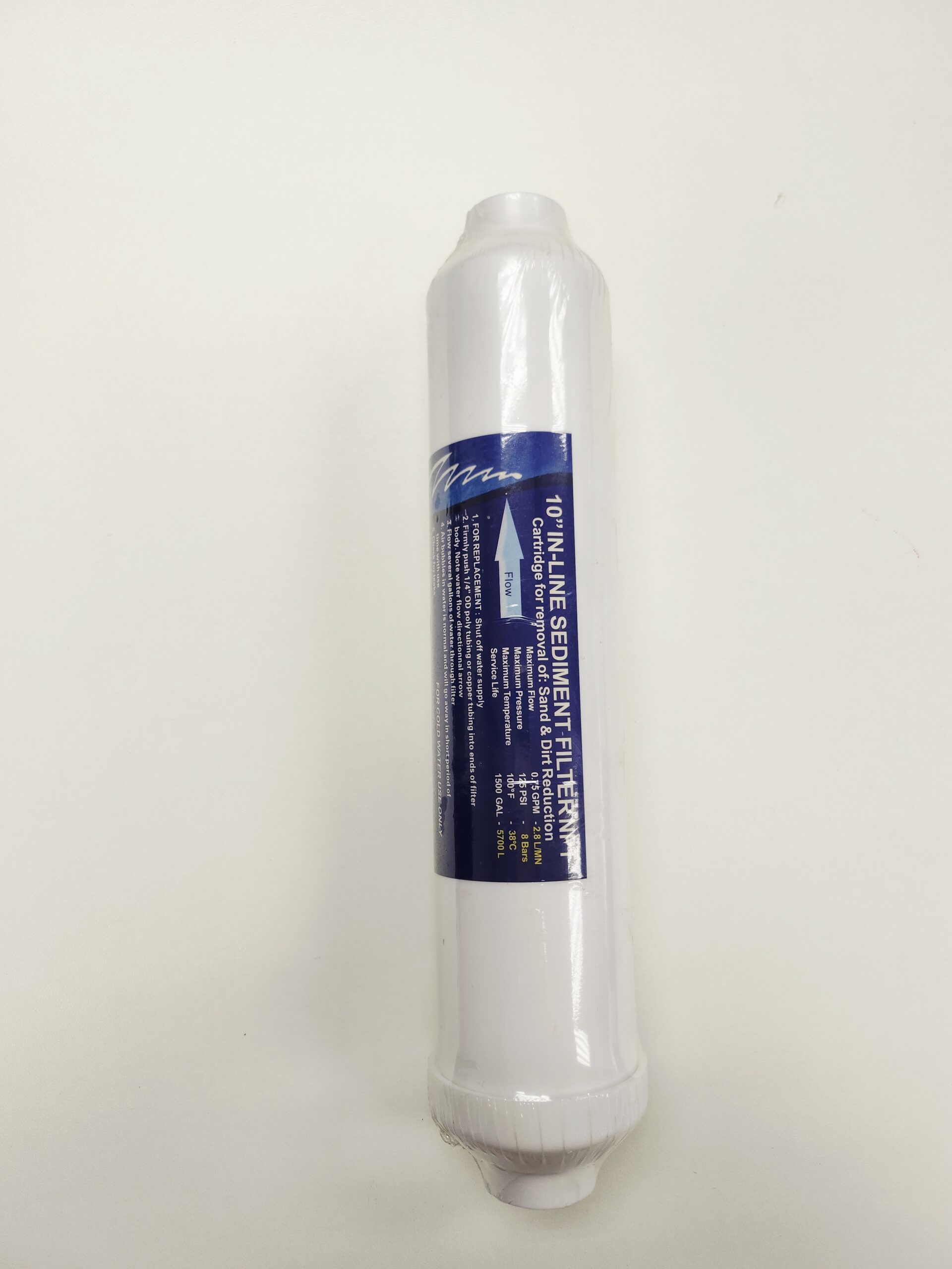 Cartridge Inline 10" Sediment PP 5µ 1/4 NPT - ONA Water